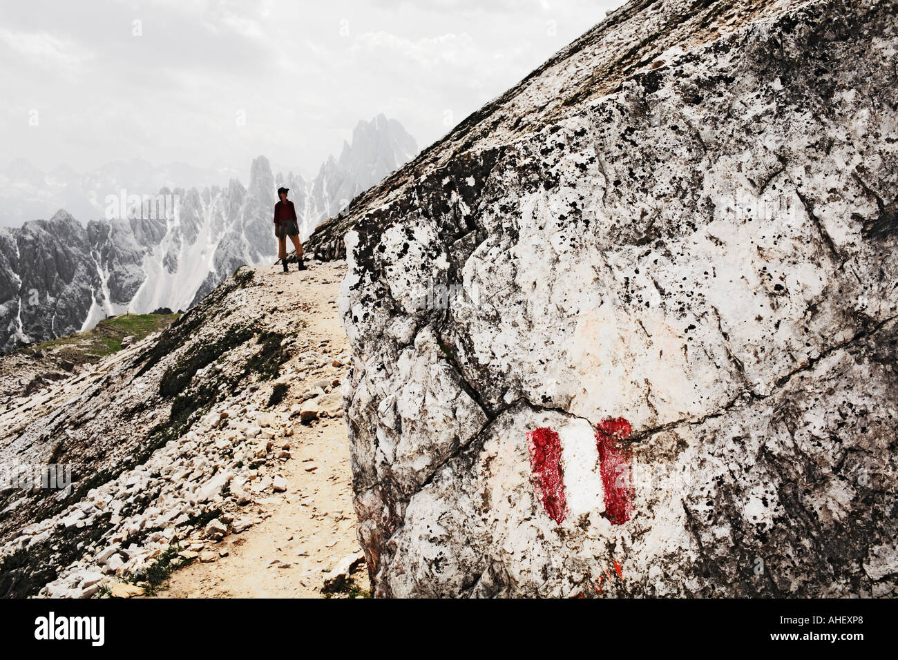Danger sign steep terrain hi-res stock photography and images - Alamy