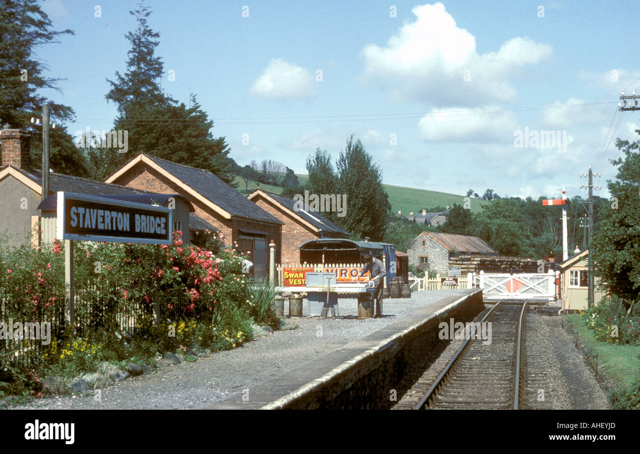 Staverton Bridge Station Stock Photo - Alamy