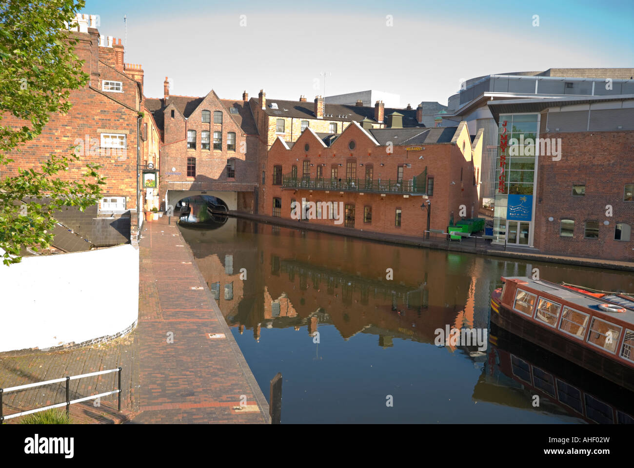 Gas Street Basin looking towards the Broad Street Tunnel Stock Photo ...