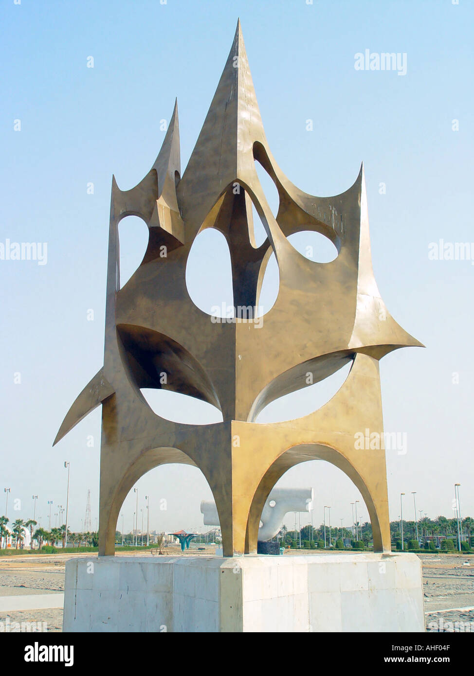Abstract multi-pointed sculpture on the Corniche in Jeddah Stock Photo ...
