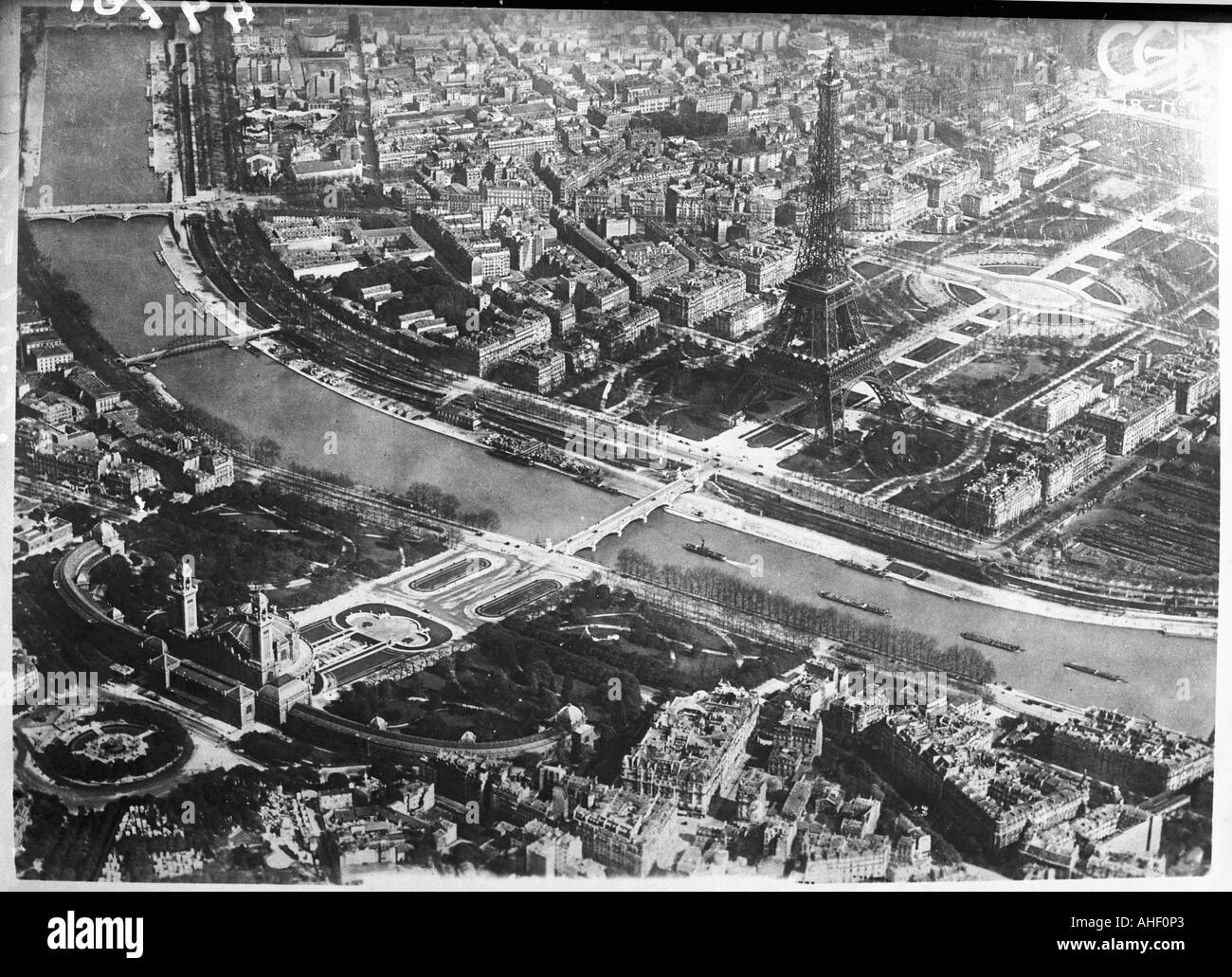 Paris From The Air Stock Photo - Alamy