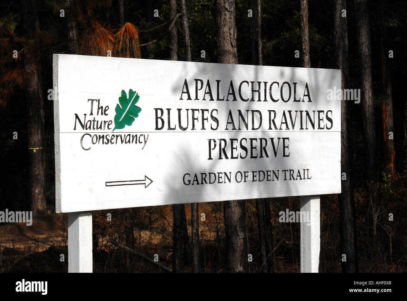 Garden of Eden Road sign Florida panhandle Apalachicola Bluffs and ...