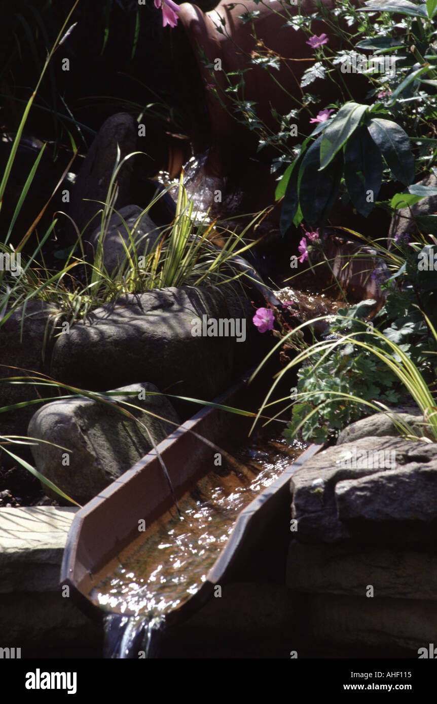 Waterfall using drain pipes Stock Photo - Alamy