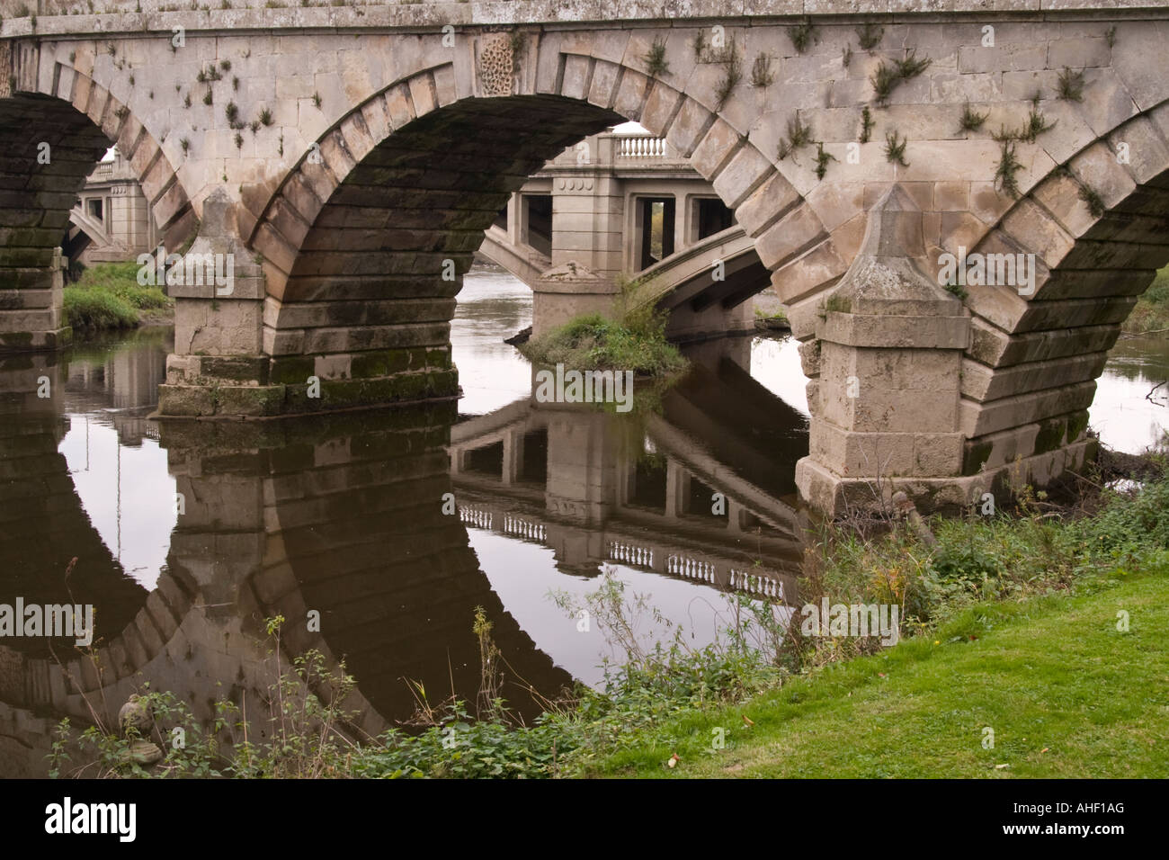 Atcham Bridge over the River Severn, Atcham, Shropshire, England Stock ...