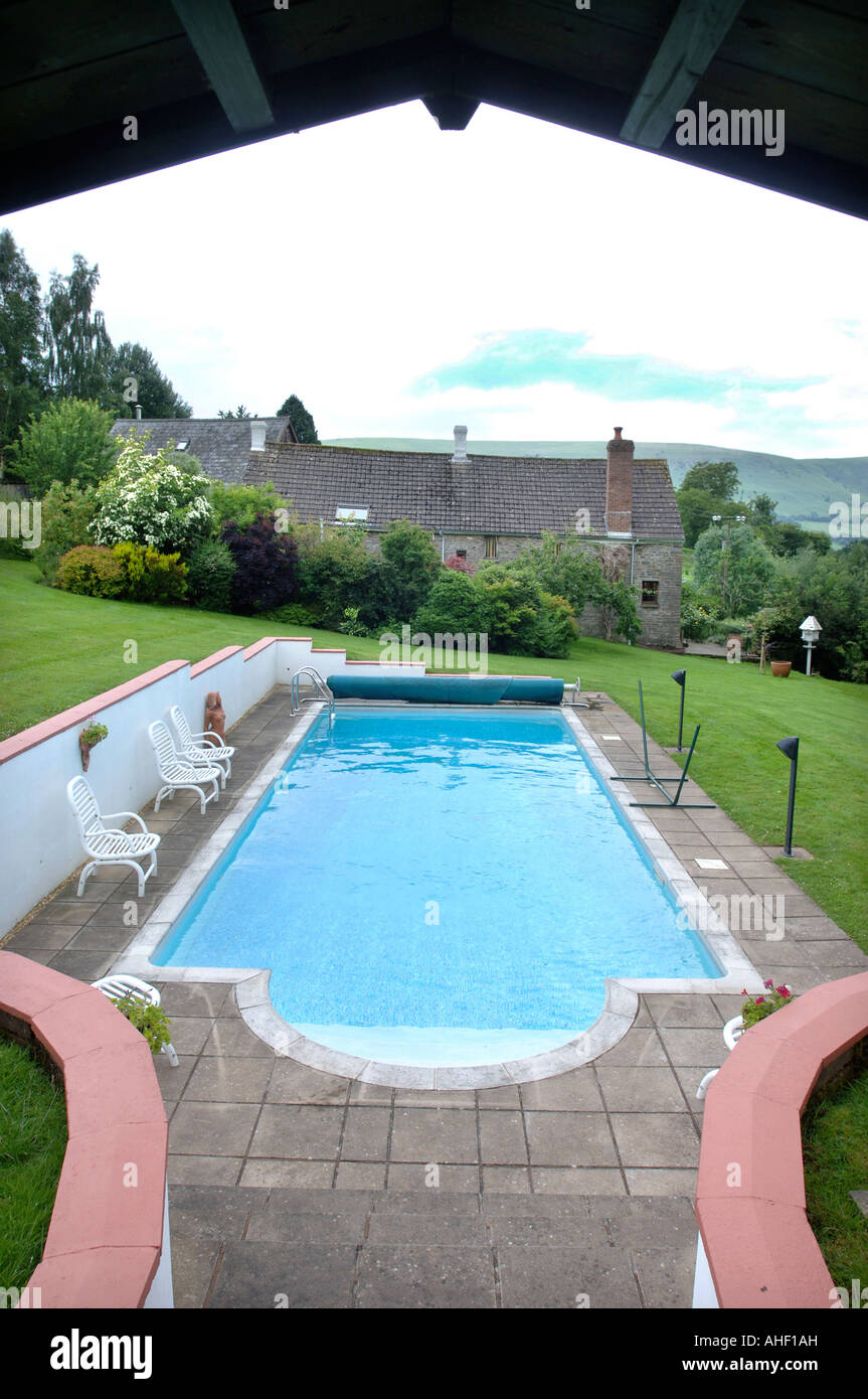 CONVERTED FARM BUILDINGS WITH A GARDEN SWIMMING POOL NEAR CRICKHOWELL ...
