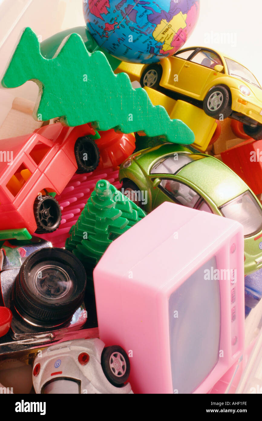 Plastic Assorted Toys Stock Photo - Alamy