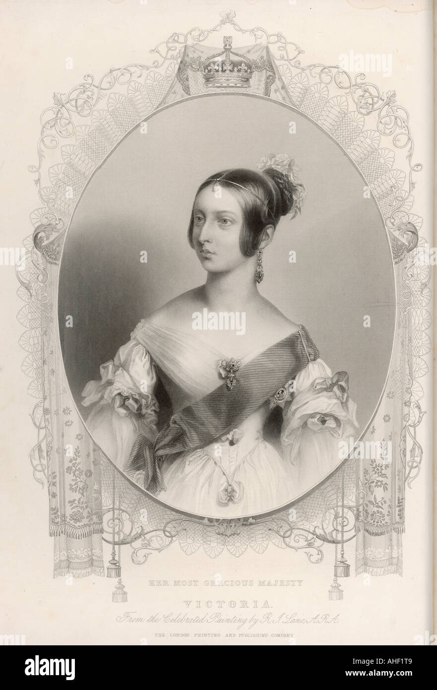 Queen Victoria 1840 Stock Photo - Alamy