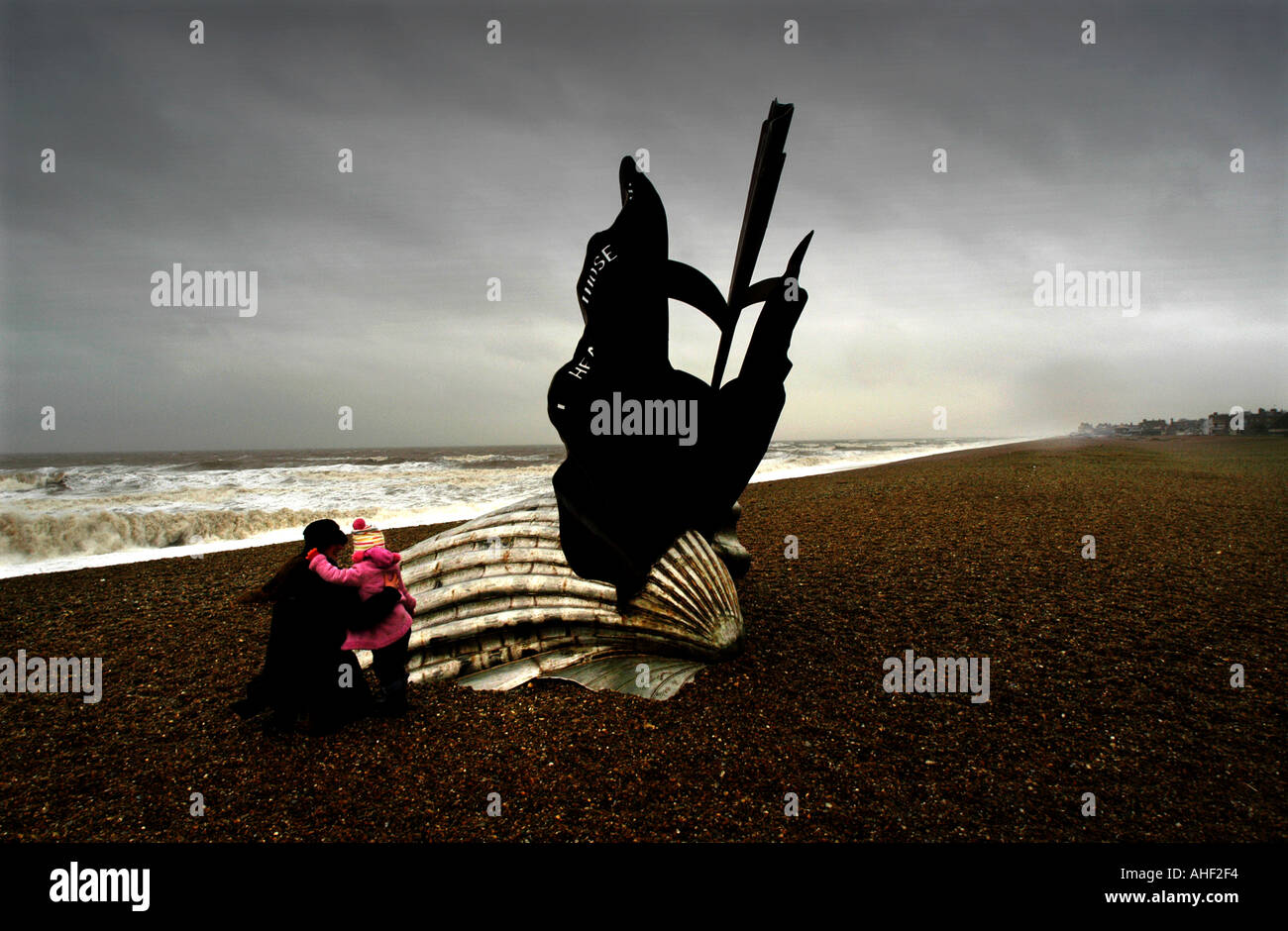 Scallop Shell by Maggie Hambling on Aldeburgh Beach, Suffolk, England ...