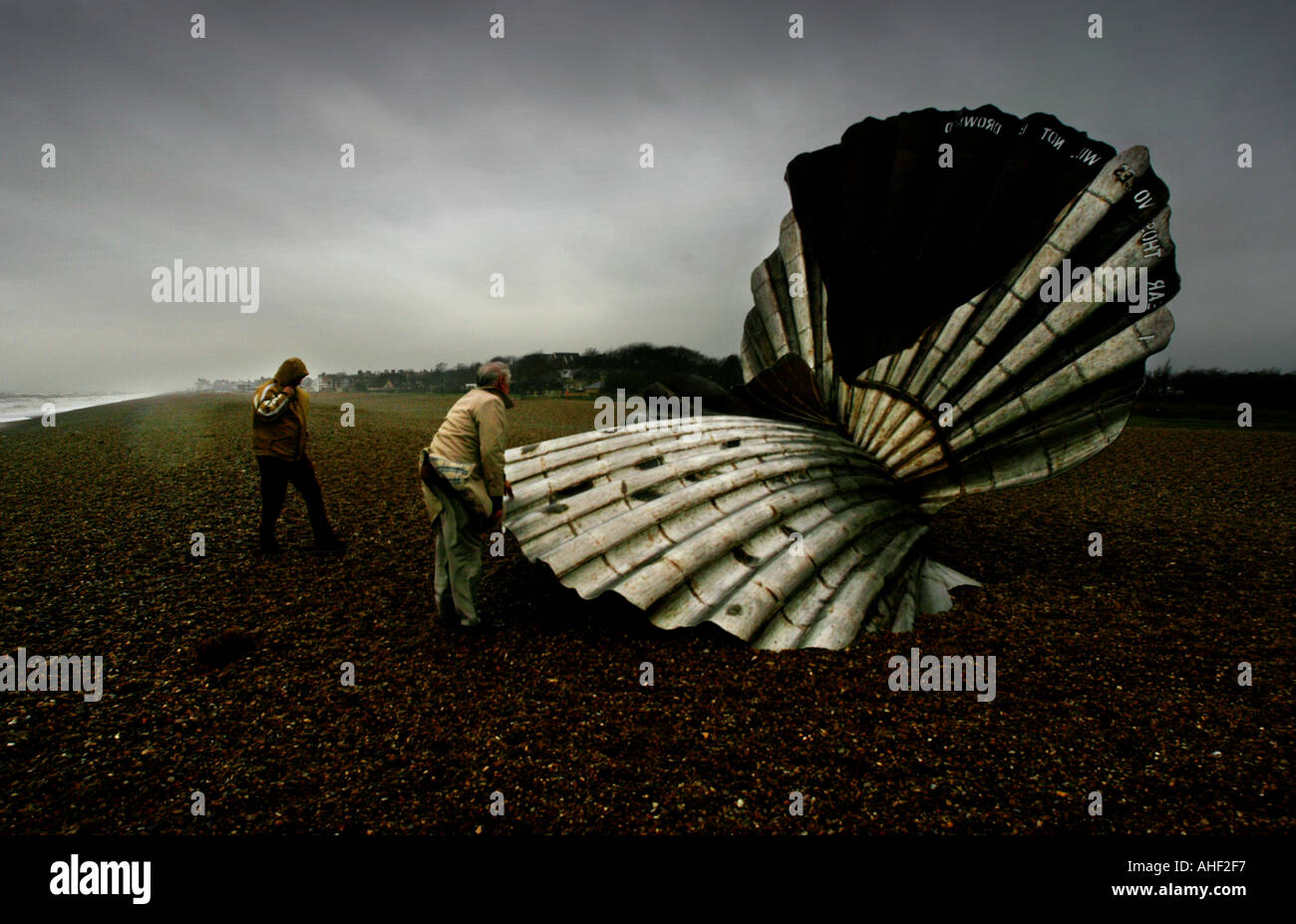 Scallop Shell by Maggie Hambling on Aldeburgh Beach, Suffolk, England ...
