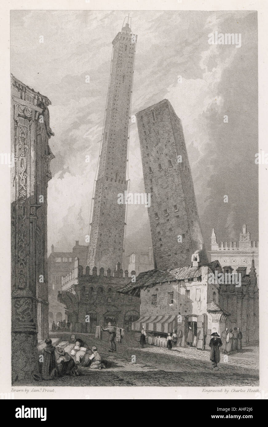 Leaning Towers Bologna Stock Photo - Alamy