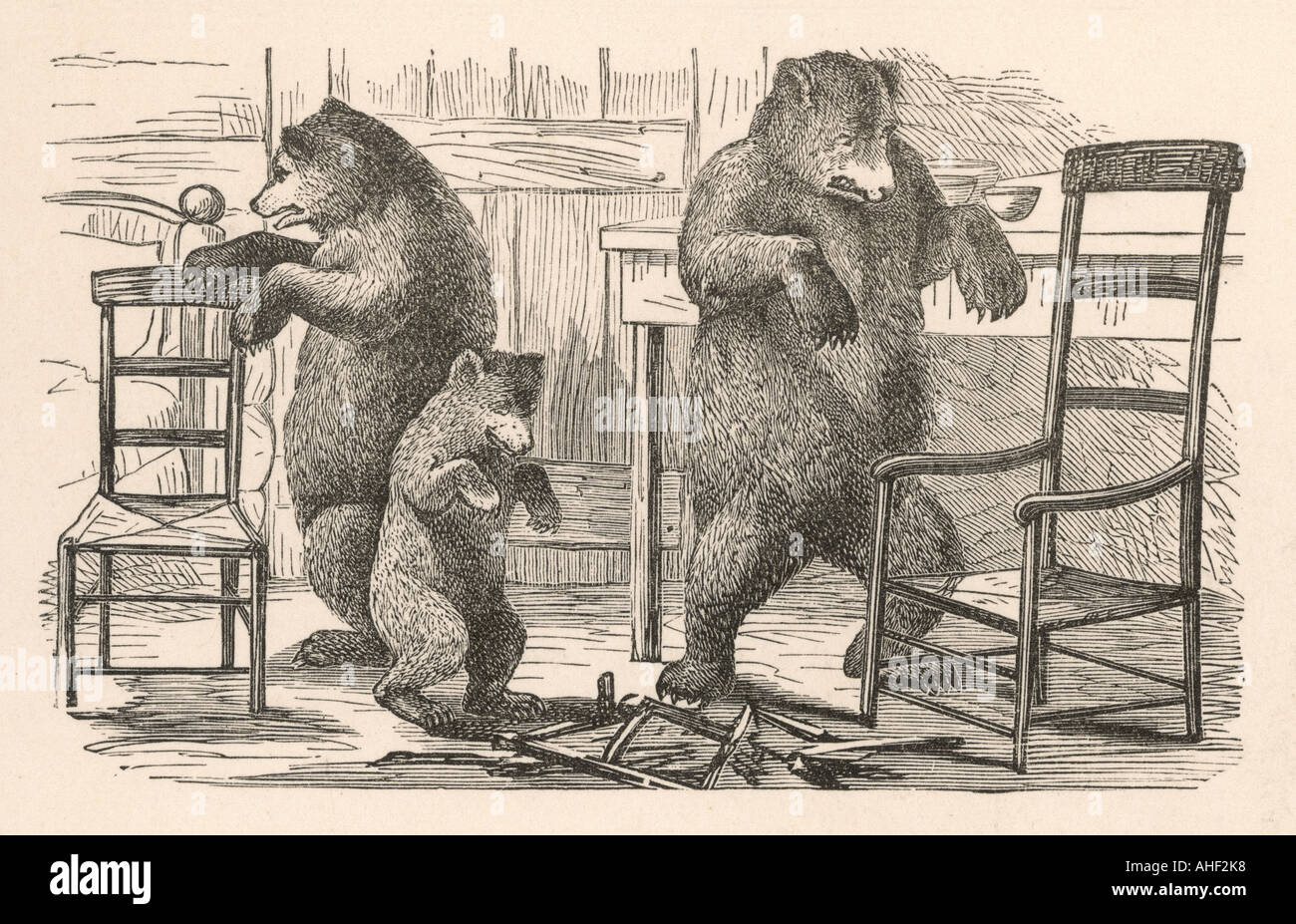 How To Draw The Three Bears And Goldilocks