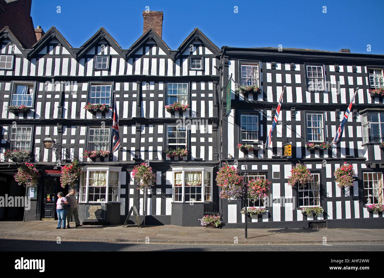 Ledbury town center, Herefordshire, England Stock Photo - Alamy