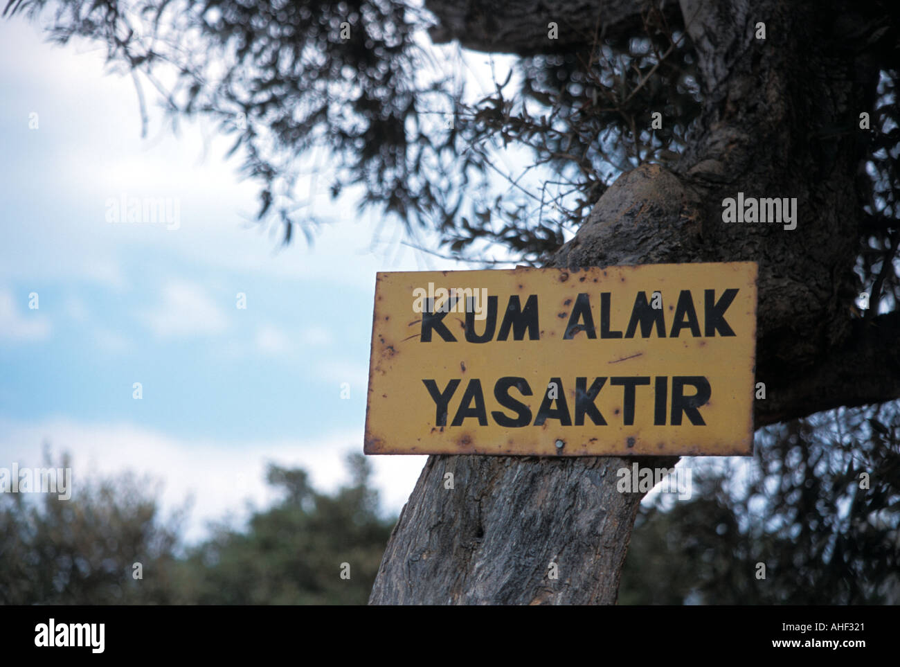 sign cleopatra island turkey marmaris Stock Photo - Alamy