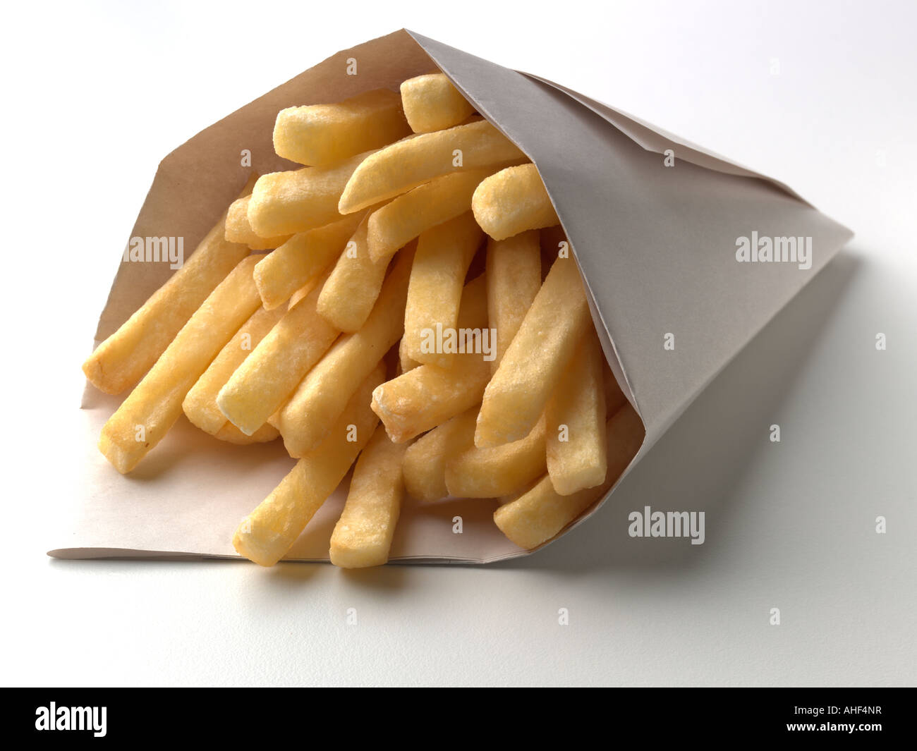 French fries on a white background chips editorial food Stock Photo - Alamy