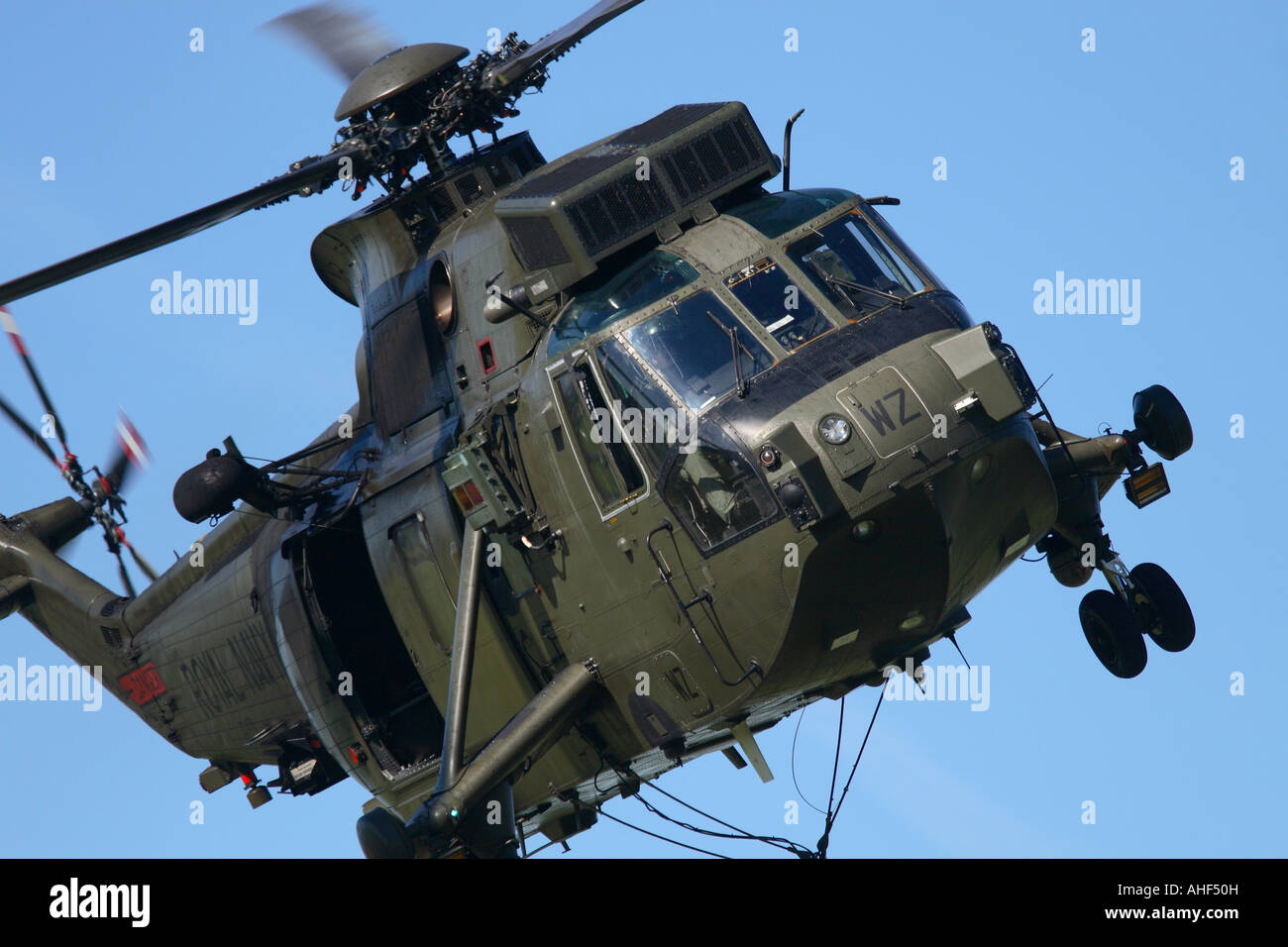 Royal Navy Westland Sea King HC4 troop carrier assault helicopter used ...