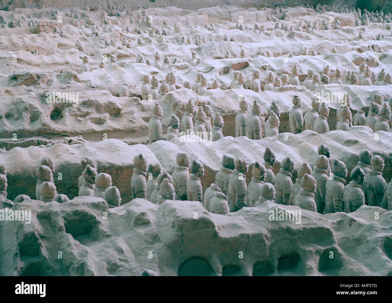 Ancient World History. Historical Chinese Terracotta Warriors Army in ...