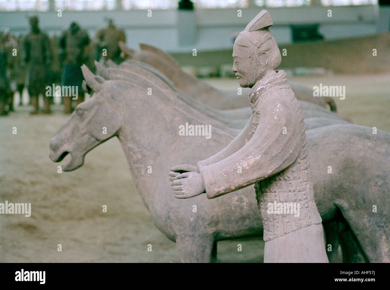 Ancient World History. Historical Chinese Terracotta Warriors Army in ...