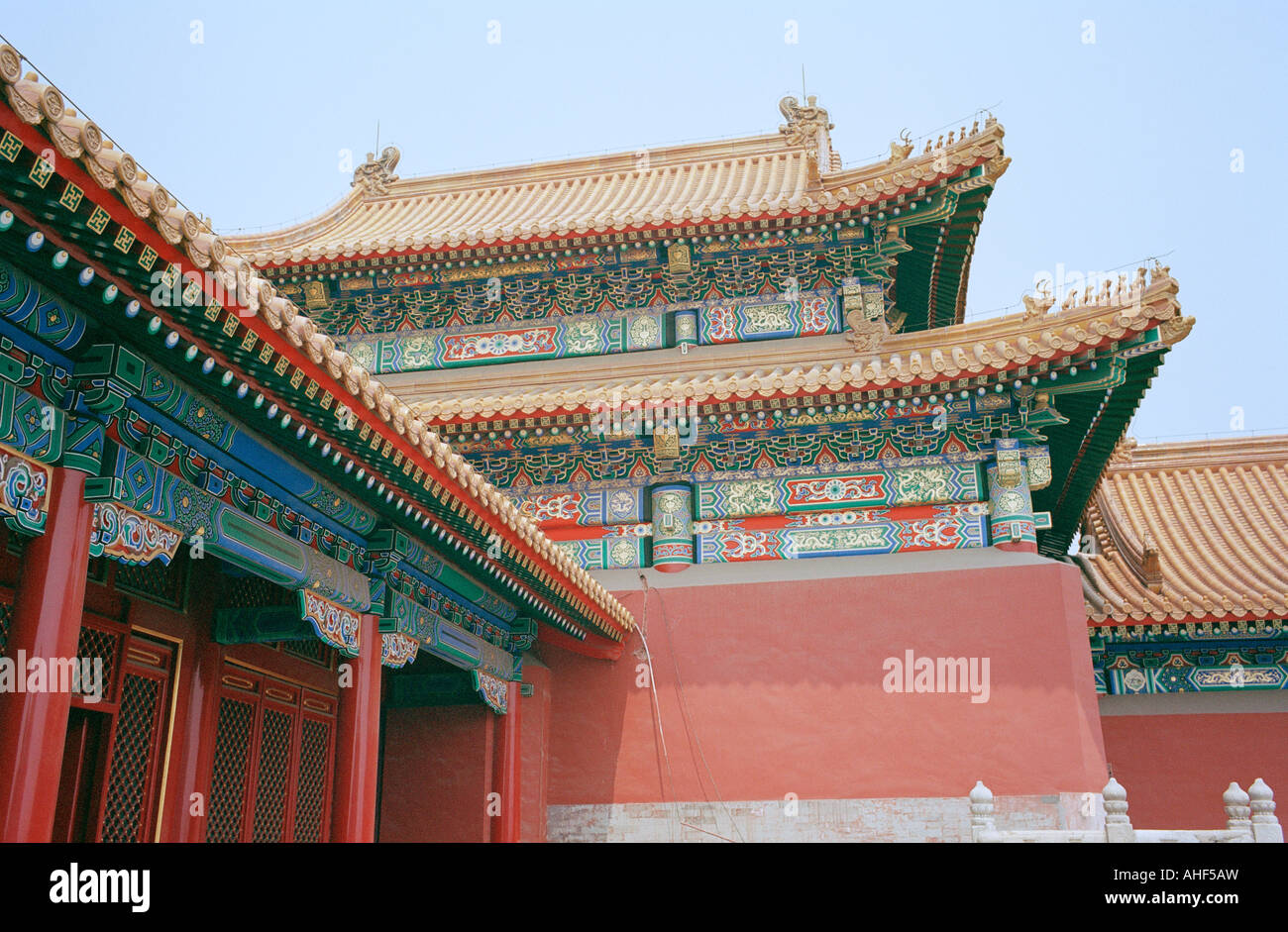 World History Travel. The ancient Forbidden City in Beijing in China in ...