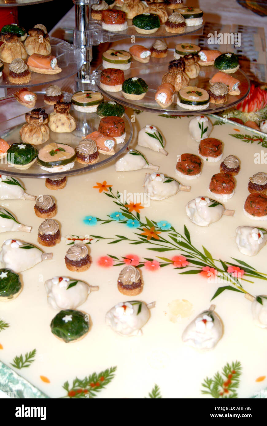 France Aube Troyes Canapes display Stock Photo - Alamy