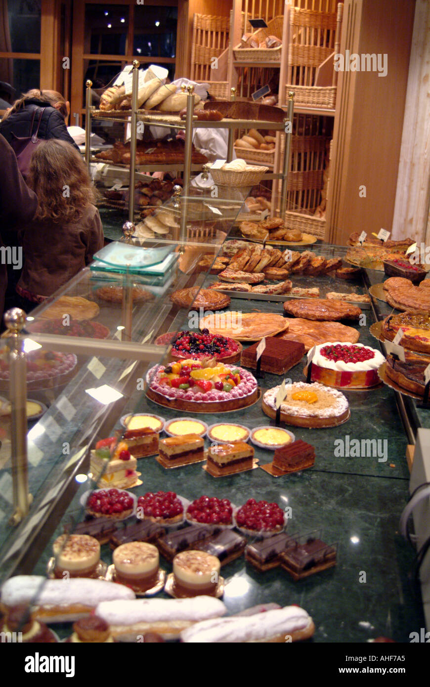 France Aube Troyes Patisserie window display Stock Photo - Alamy