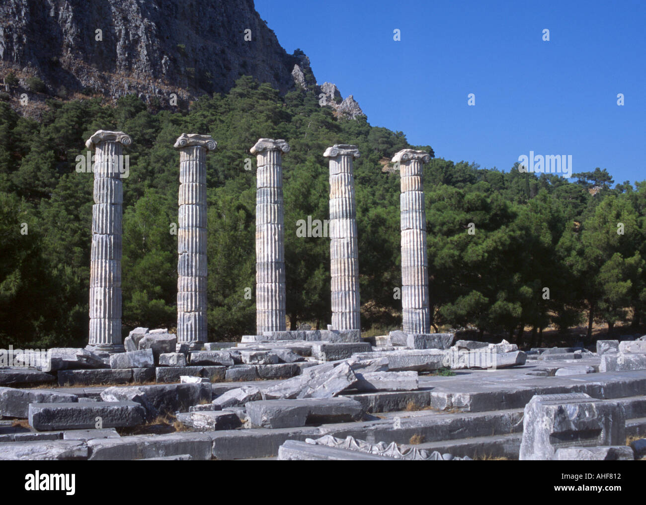 Temple of Athena Turkey Stock Photo - Alamy