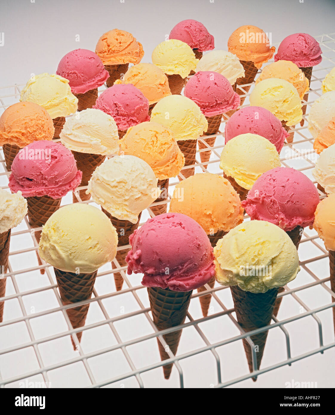 Flavors ice cream cones hi-res stock photography and images - Alamy