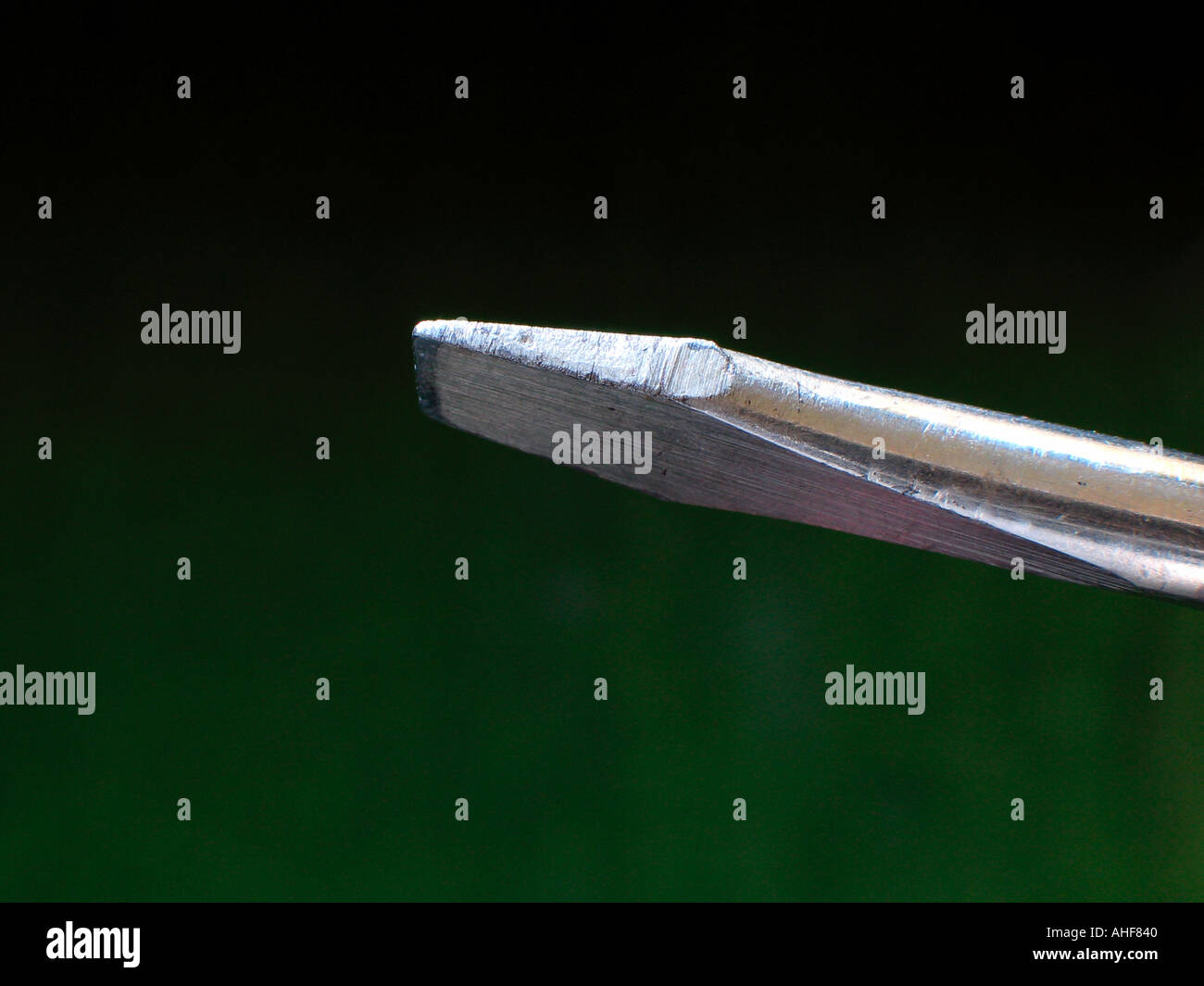 Used Worn out Screwdriver Tip End Stock Photo - Alamy