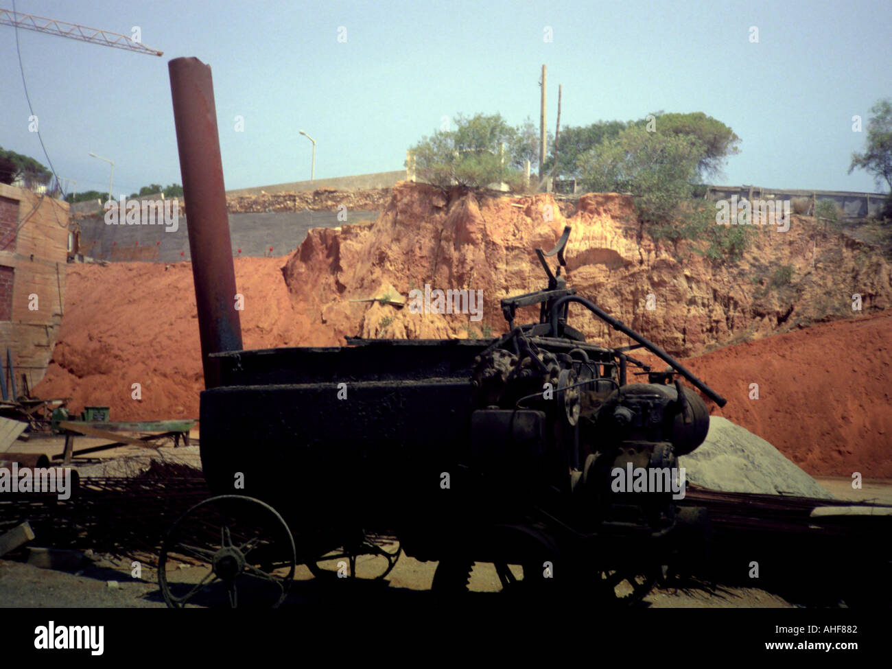 quarry engine Algarve Stock Photo - Alamy