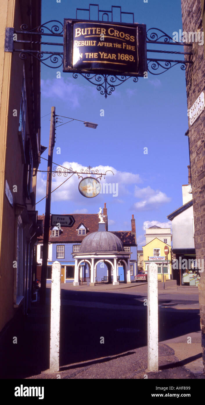 Bungay town centre Suffolk Stock Photo - Alamy