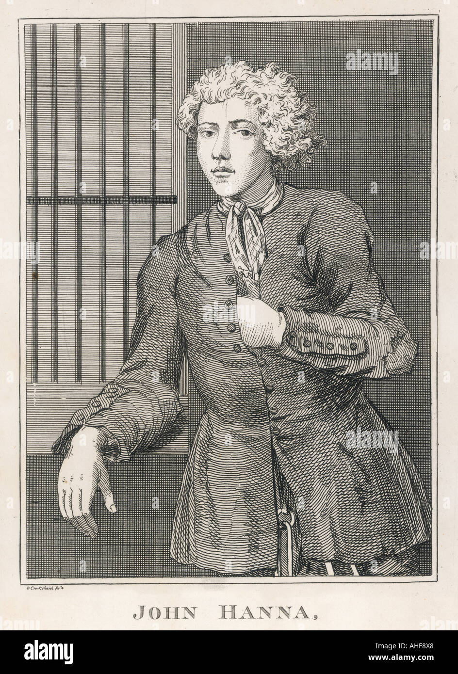 John Hann In His Cell Stock Photo - Alamy