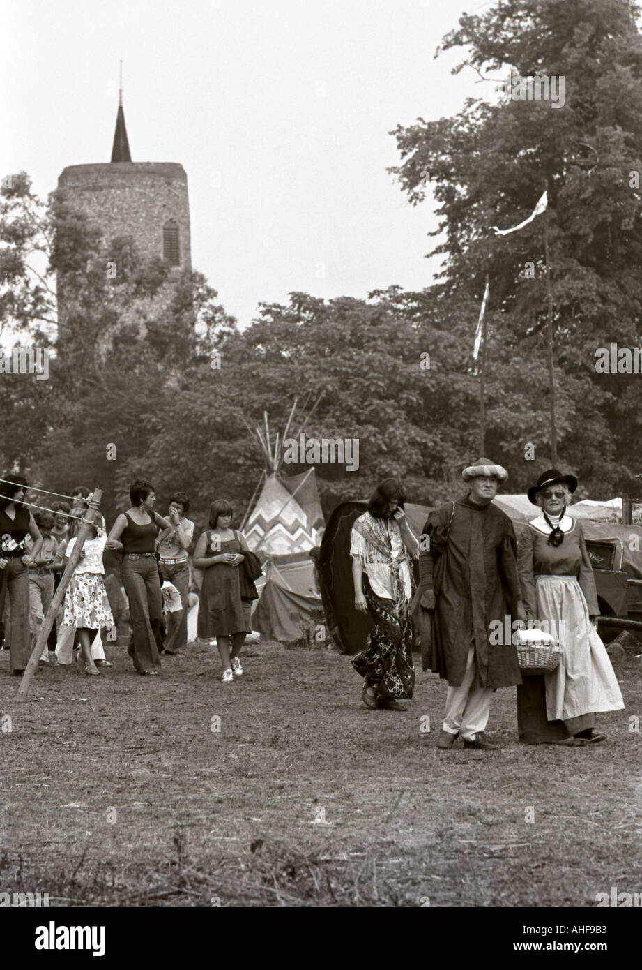 Hippies at Barsham Fair Beccles Suffolk Stock Photo - Alamy