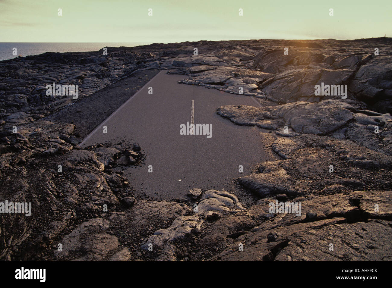 Kilauea Volcano Lava Flow Across Chain Of Craters Road Volcanoes NP ...