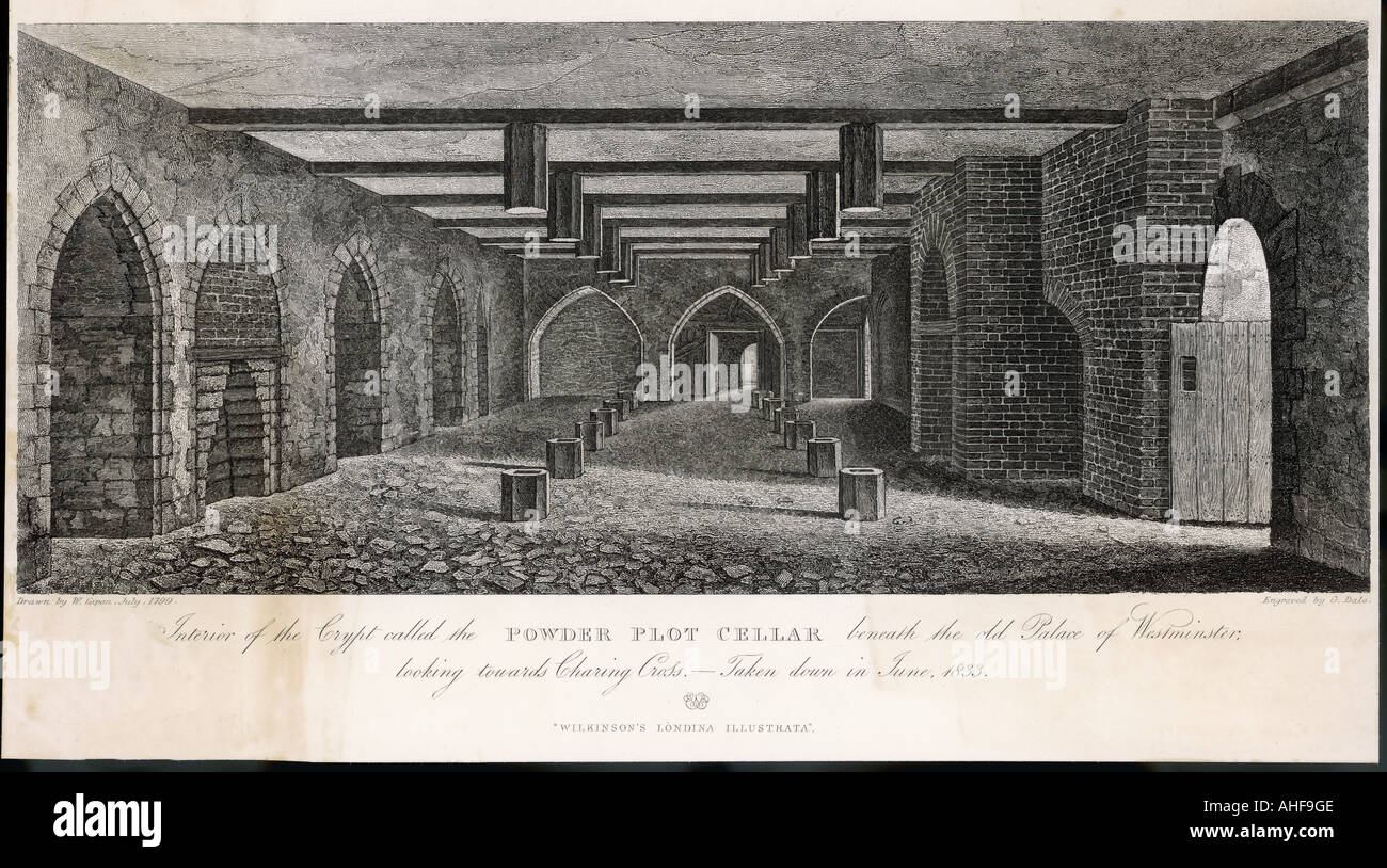 Powder Plot Cellar Stock Photo - Alamy