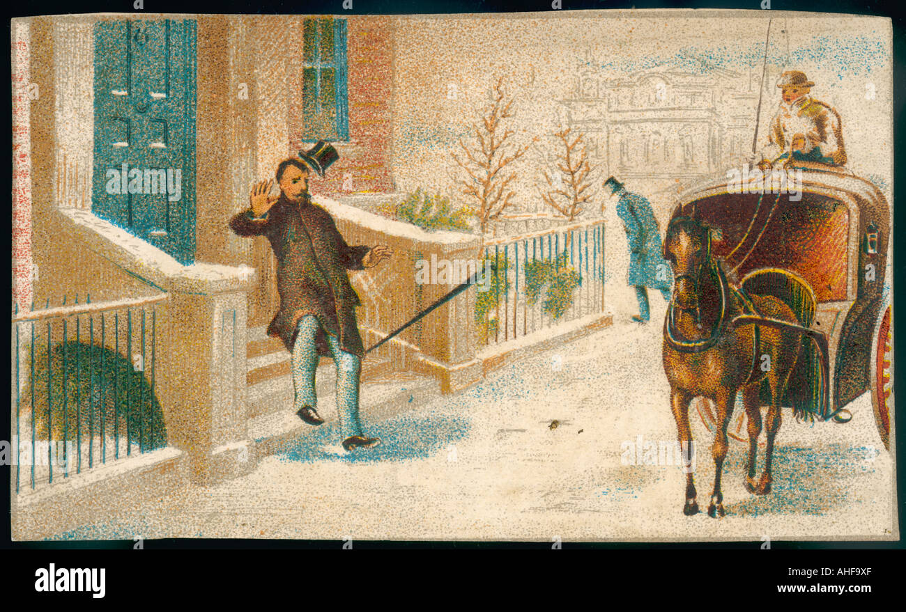 Slipping On Icy Steps Stock Photo - Alamy