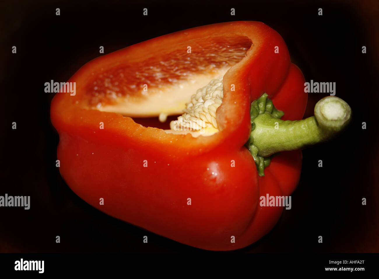 red bell pepper Capsicum annuum Stock Photo - Alamy