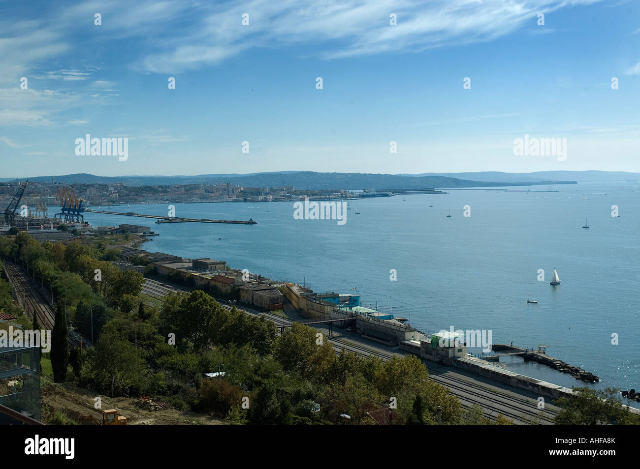 trieste gulf landscape Stock Photo - Alamy