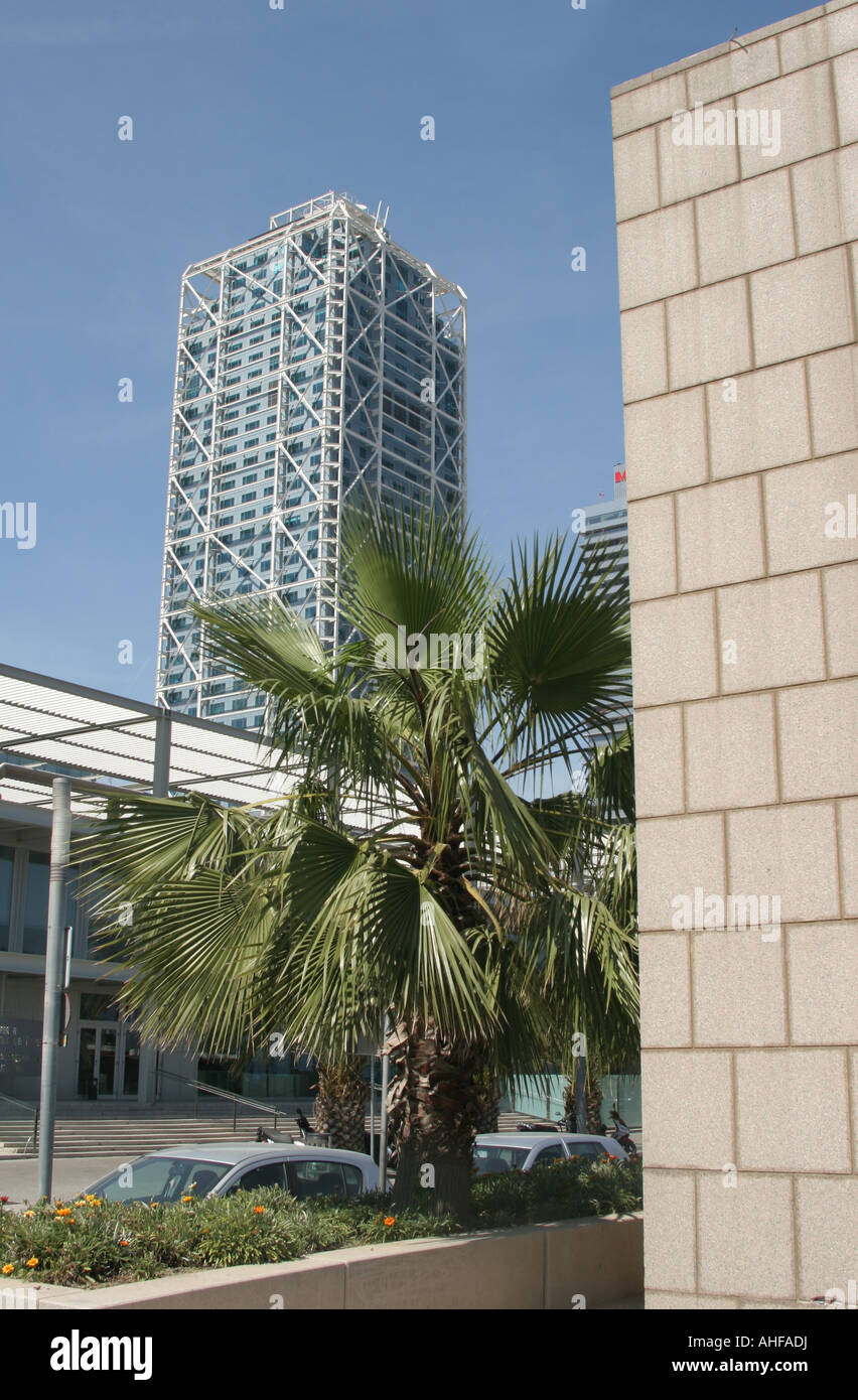 Torre Mapfre is a skyscraper in Barceloneta, the maritime neighborhood ...
