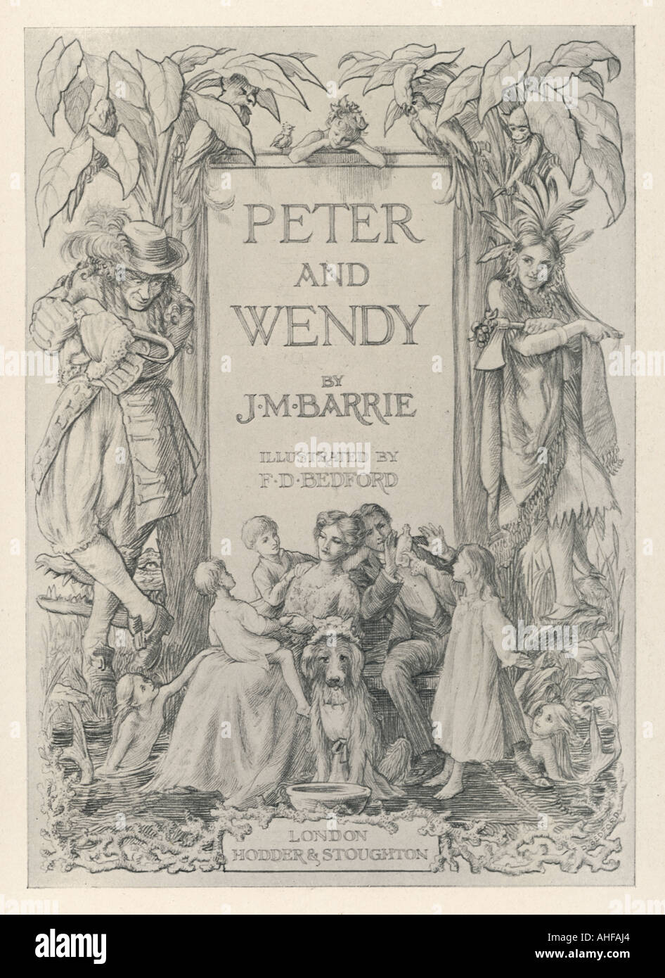 Peter Pan Frontispiece Stock Photo - Alamy