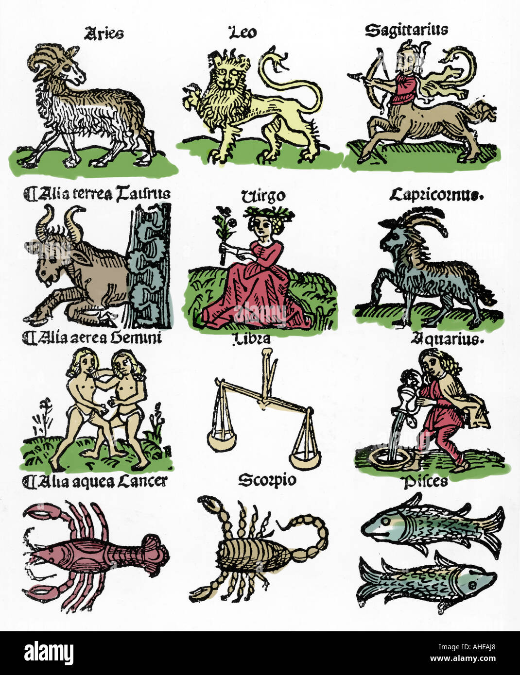 Medieval zodiac hi-res stock photography and images - Alamy