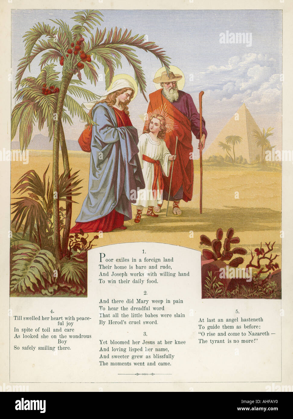 Jesus Grows Up In Egypt Stock Photo - Alamy