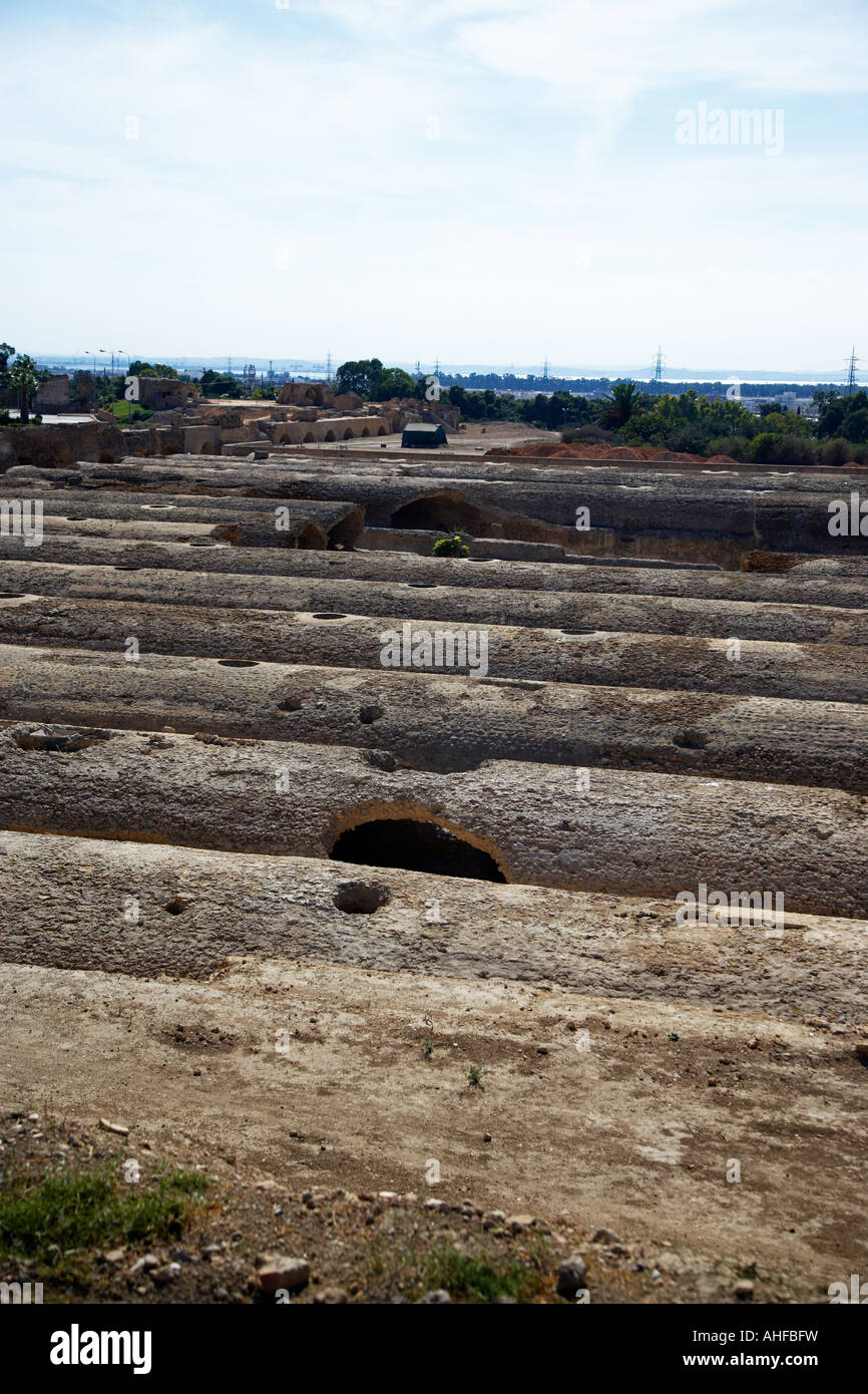 Ancient Roman Reservoir, Tunisia Stock Photo - Alamy