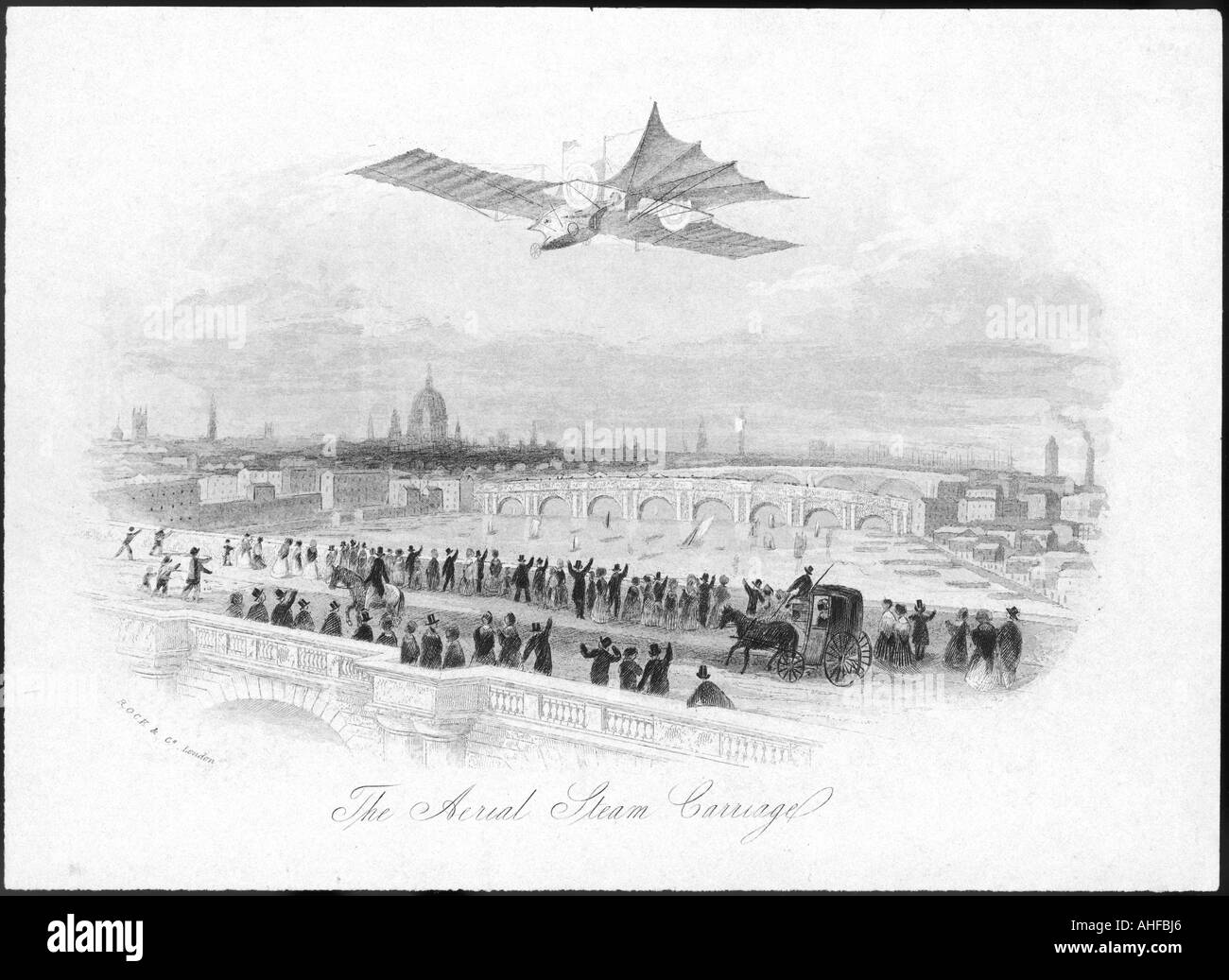 Aerial Steam Carriage Stock Photo - Alamy