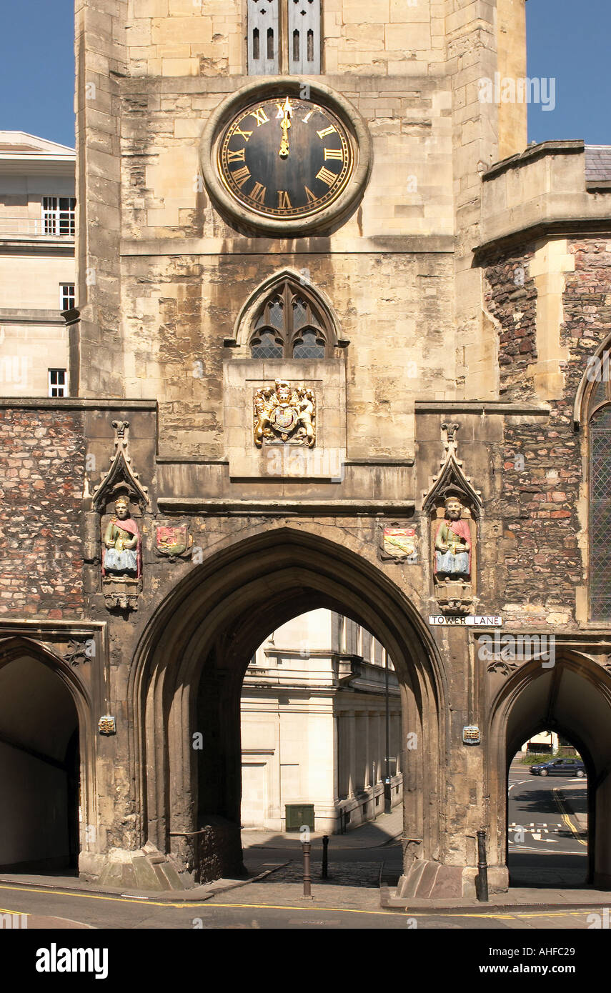 St Johns Arch Old City Gateway Bristol UK Stock Photo - Alamy