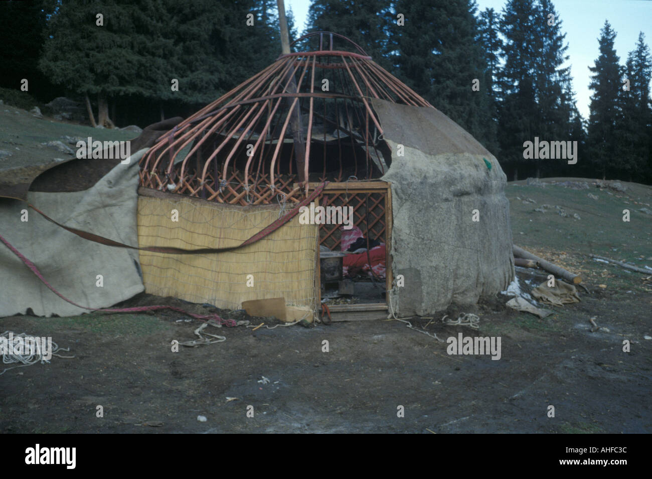 Frame of a yurt hi-res stock photography and images - Alamy
