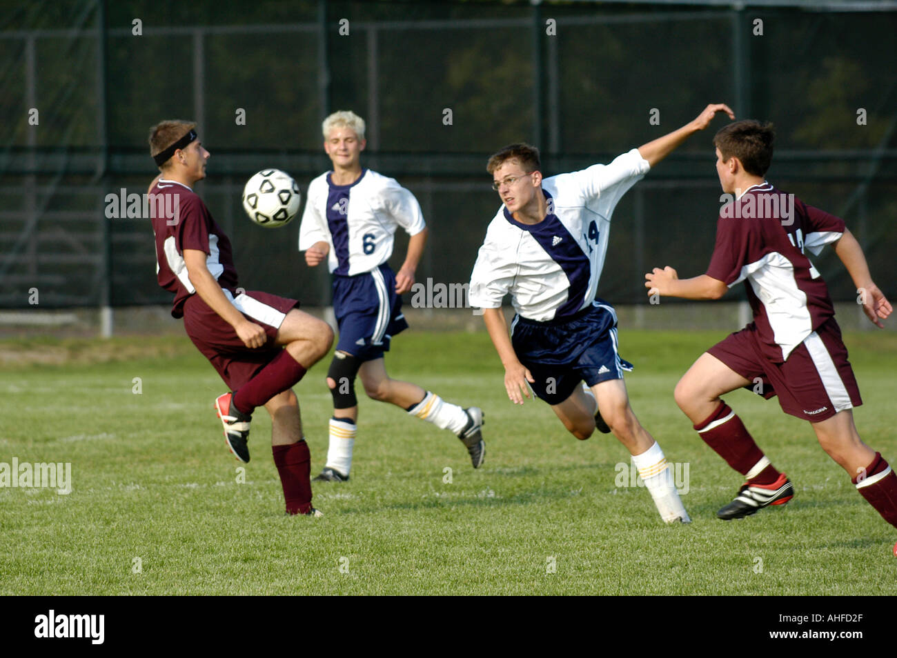 Football action soccer hi-res stock photography and images - Alamy