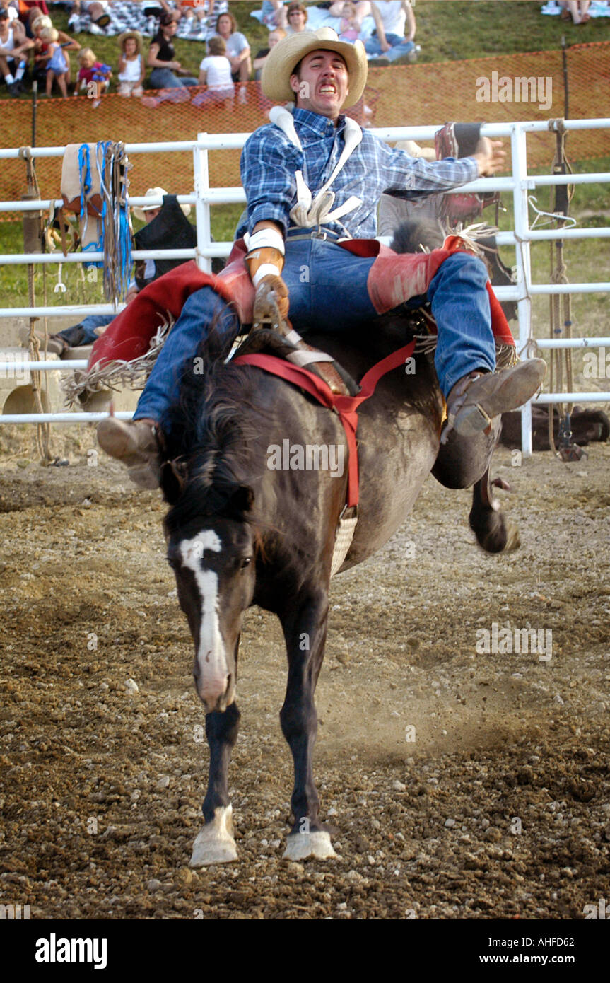 Male Participates in Rodeo Competition Stock Photo - Alamy
