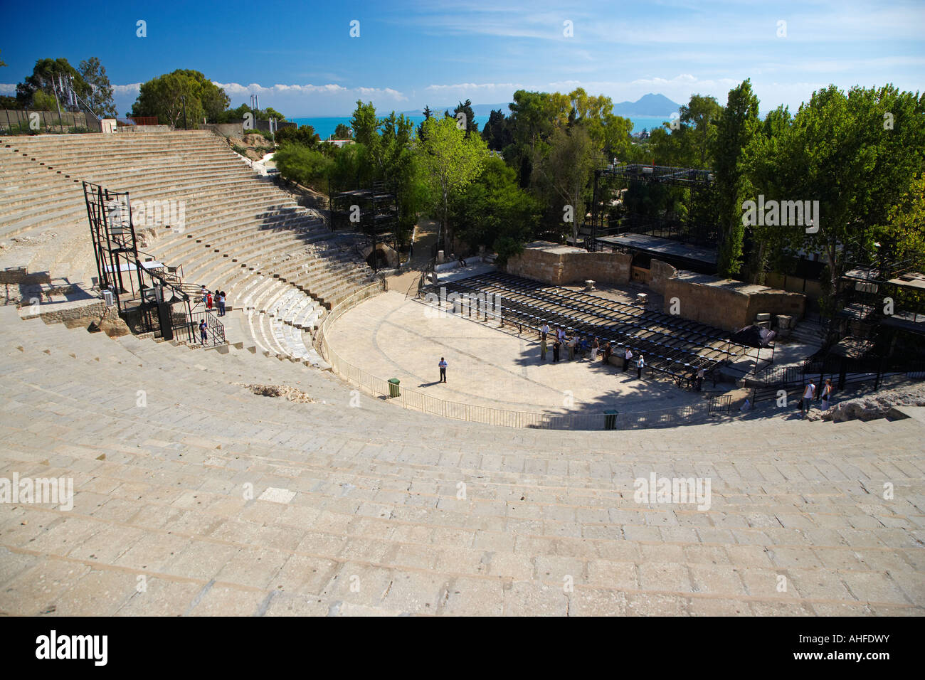 Antique Theatre of Carthage, Tunisia Stock Photo - Alamy