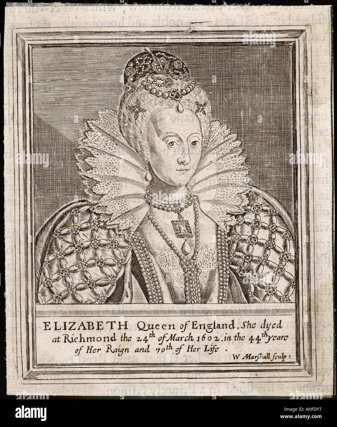 Elizabeth I Marshall Stock Photo - Alamy