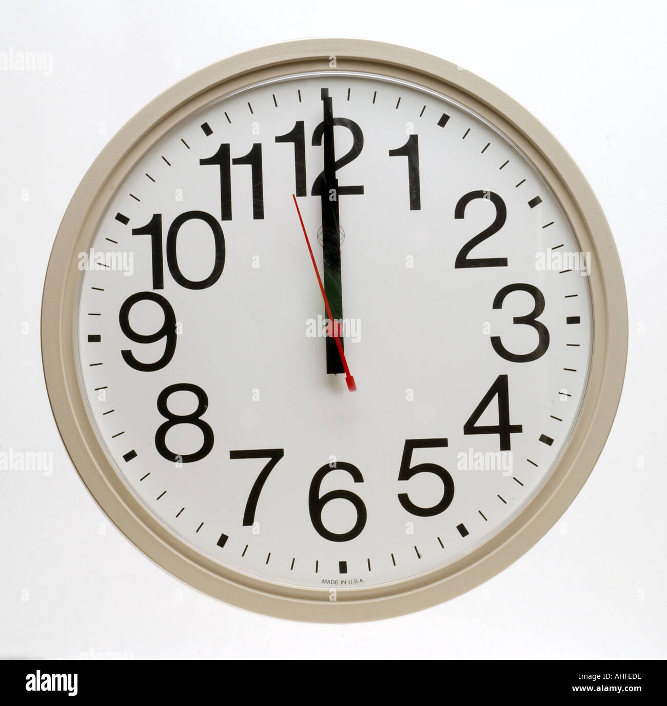 Clock Face Showing Time Three High Resolution Stock Photography and ...