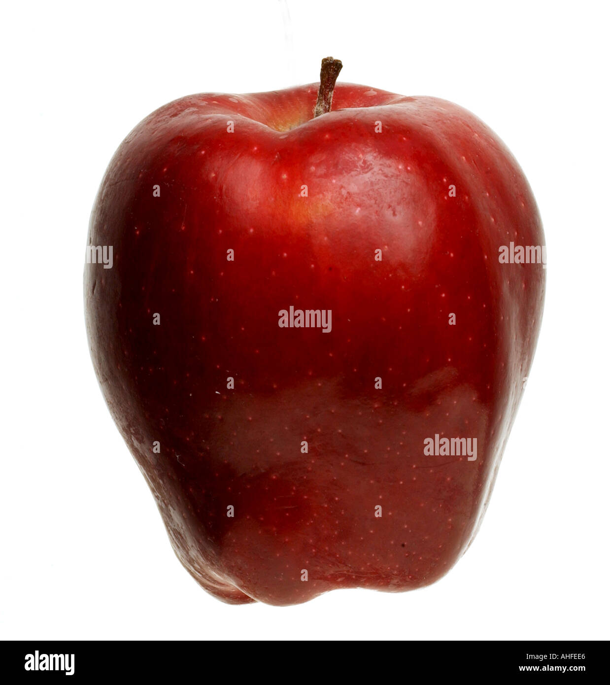 Square image of a red apple against a white background Stock Photo - Alamy